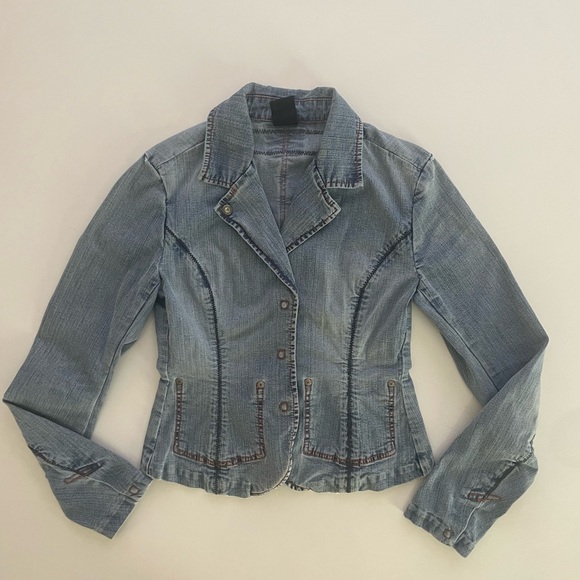Jackets & Coats | Vintage Parasuco Ergonomic Jeans Stretch Denim Jacket ...